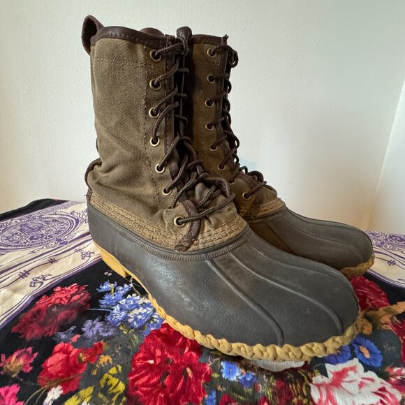 L.L. Bean | Shoes | Ll Bean Waxed Canvas Maine Hunting Shoe Sz 8 | Poshmark